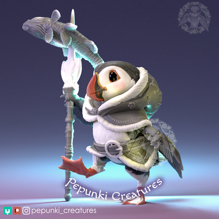 3D Printable Puffin by Pepunki Creatures