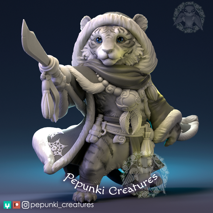 3D Printable Tiger by Pepunki Creatures