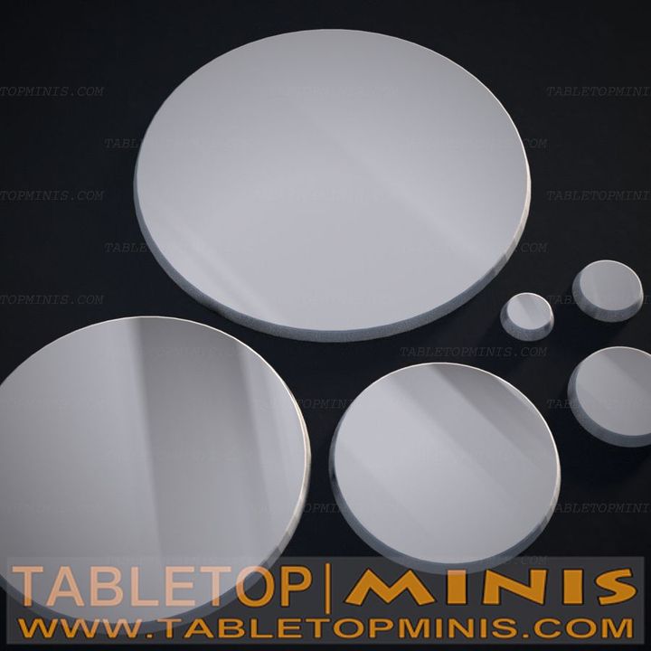 3D Printable Basic Round Base by TableTopMinis