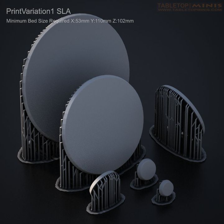 3D Printable Basic Round Base by TableTopMinis