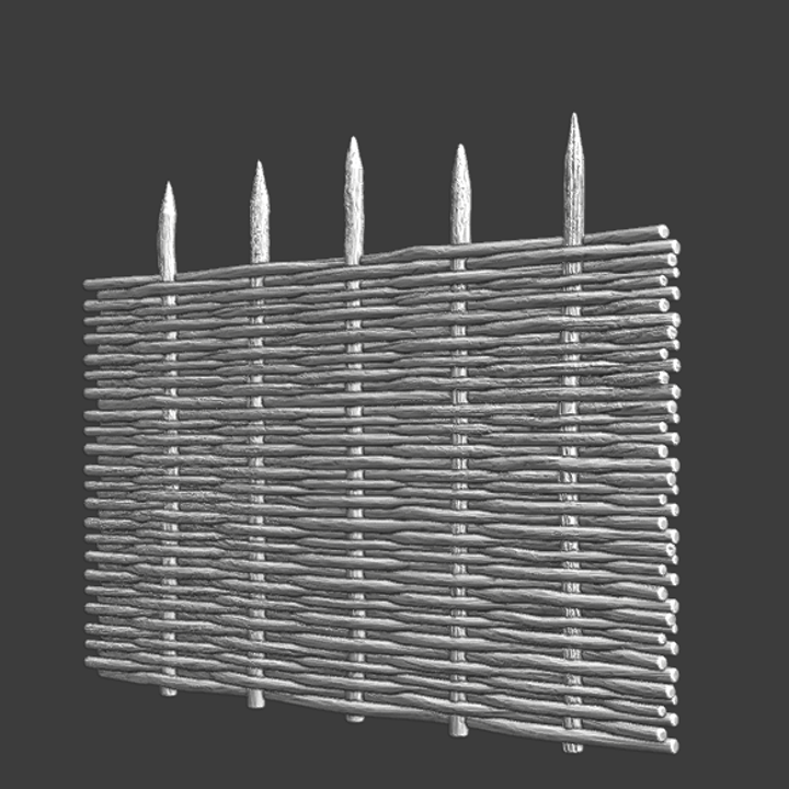3D Printable Medieval wicker defense by Northern Crusades Miniatures