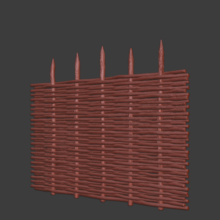 3D Printable Medieval wicker defense by Northern Crusades Miniatures