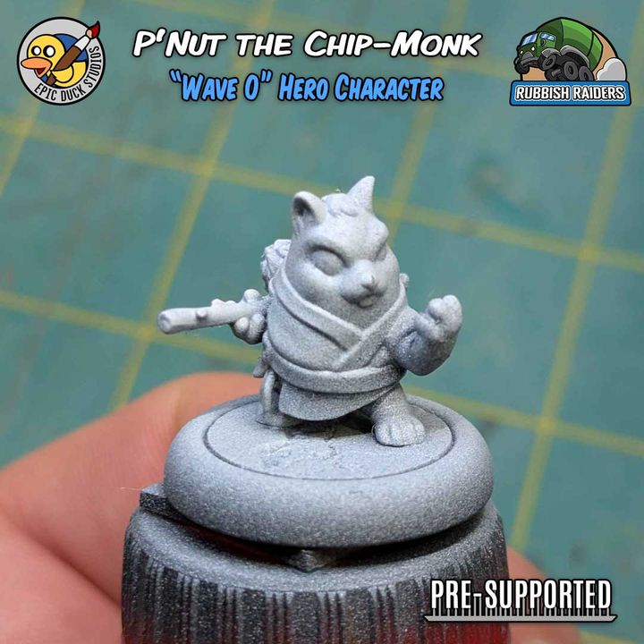 3D Printable P'Nut the Chip-Monk - Rubbish Raiders Hero by Mike "Epic ...