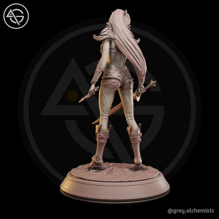 Descargar Rina the Drow Demon Hunter, DnD Minis, Pose 6 - Fantasy Character in 32mm & 75mm - DnD ...