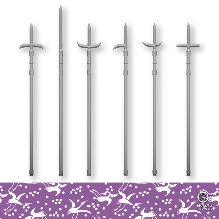 3D Printable Extra Yari Variants Pack by Hokusa 3D Designs