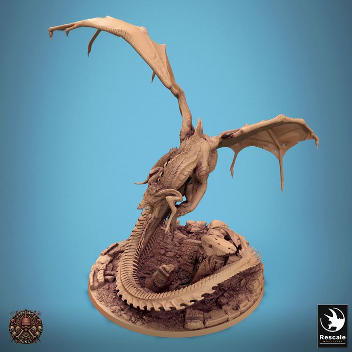 3D Printable Chromatic Black Dragon - 2024 Redesign Attack by Rescale ...