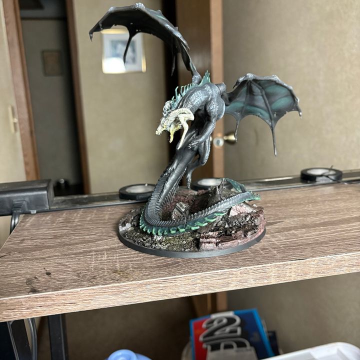 3D Print of Chromatic Black Dragon - 2024 Redesign Attack by Taylor042691