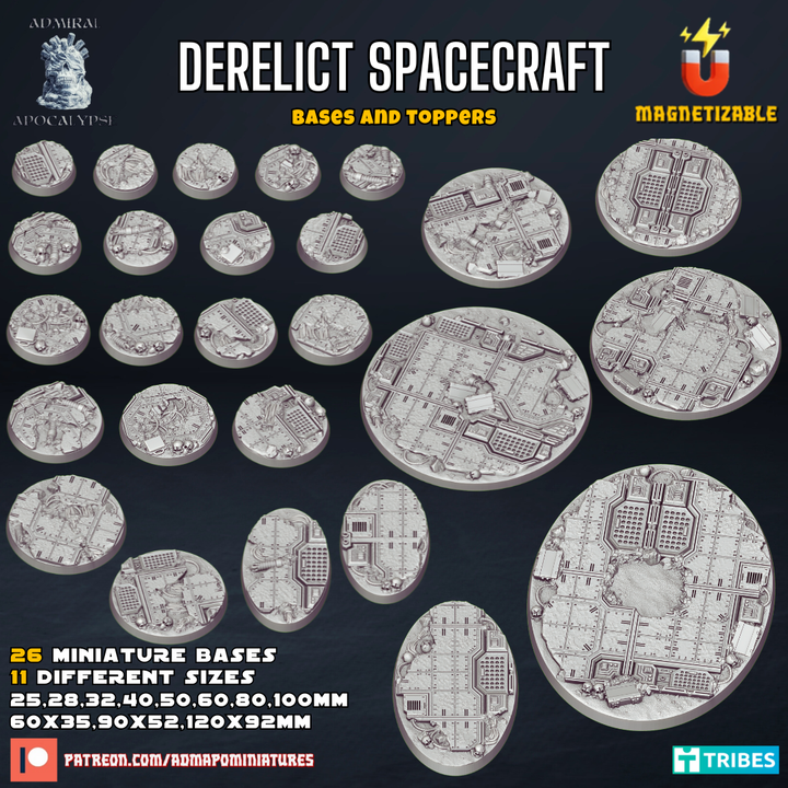 3D Printable Derelict Spacecraft Bases and Toppers (Pre-supported) by ...