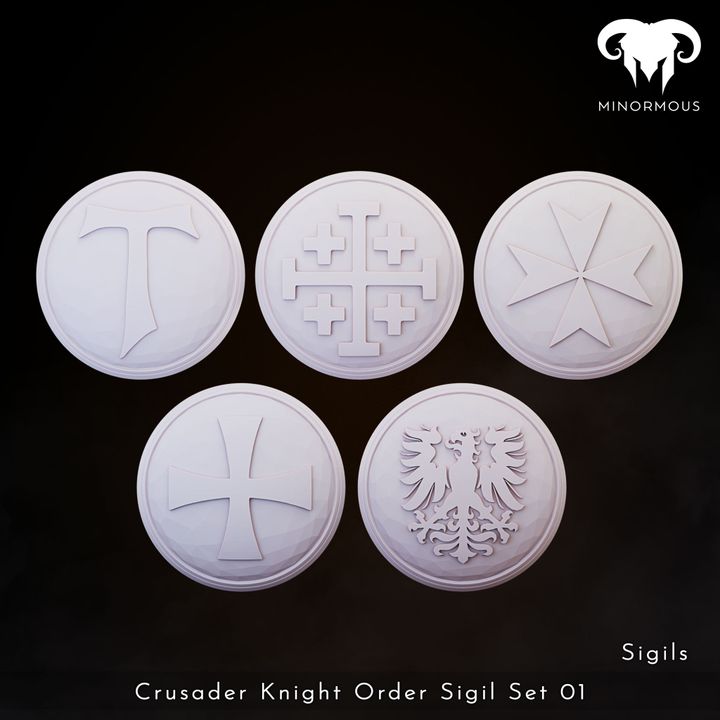 3D Printable Bundle - Crusader Knight 12th-13th CAD - Vigilant Sentinel ...