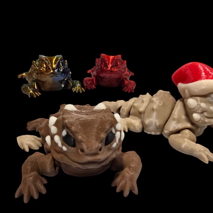3D Printable Chibi Horned Lizards by RAKI-BOX