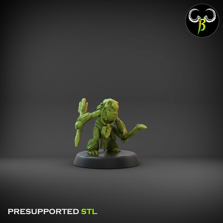 3D Printable Bow Rune Trogg Set B by ClayBeastCreation