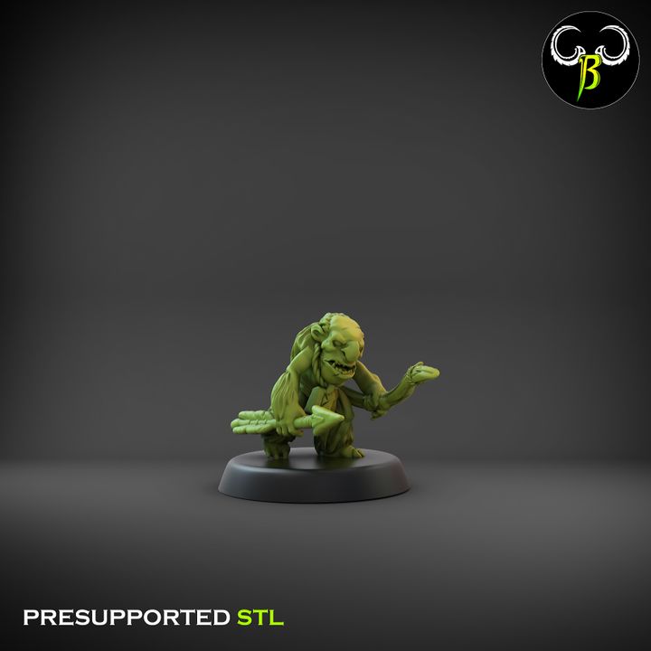 3D Printable Bow Rune Trogg Set C by ClayBeastCreation