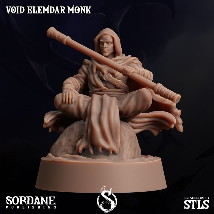 3D Printable Void Elemdar Monk by Sordane Publishing