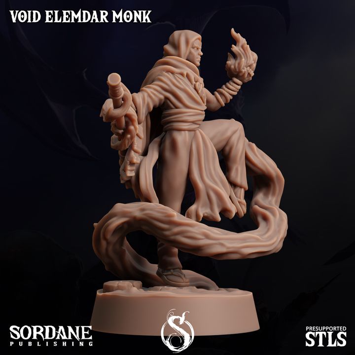 3D Printable Void Elemdar Monk by Sordane Publishing