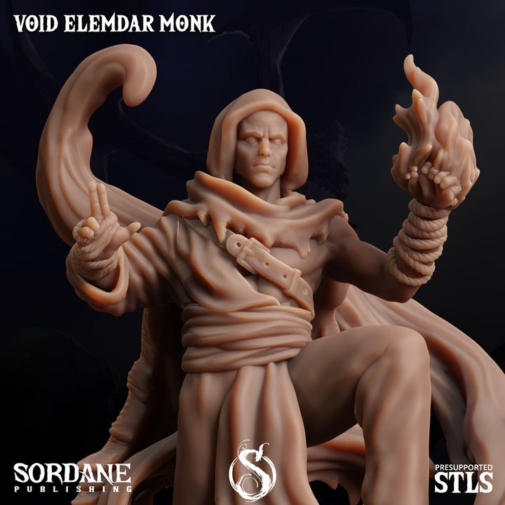 3D Printable Void Elemdar Monk by Sordane Publishing