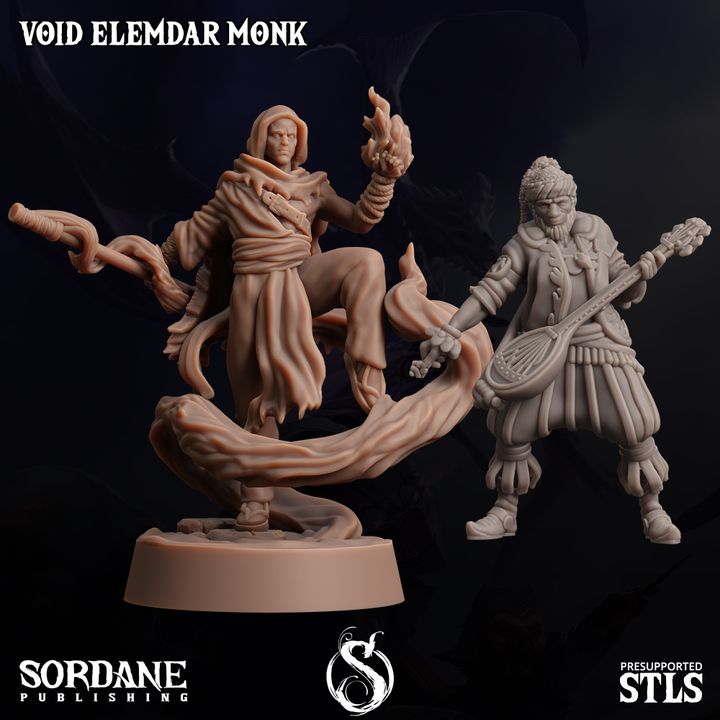 3D Printable Void Elemdar Monk by Sordane Publishing
