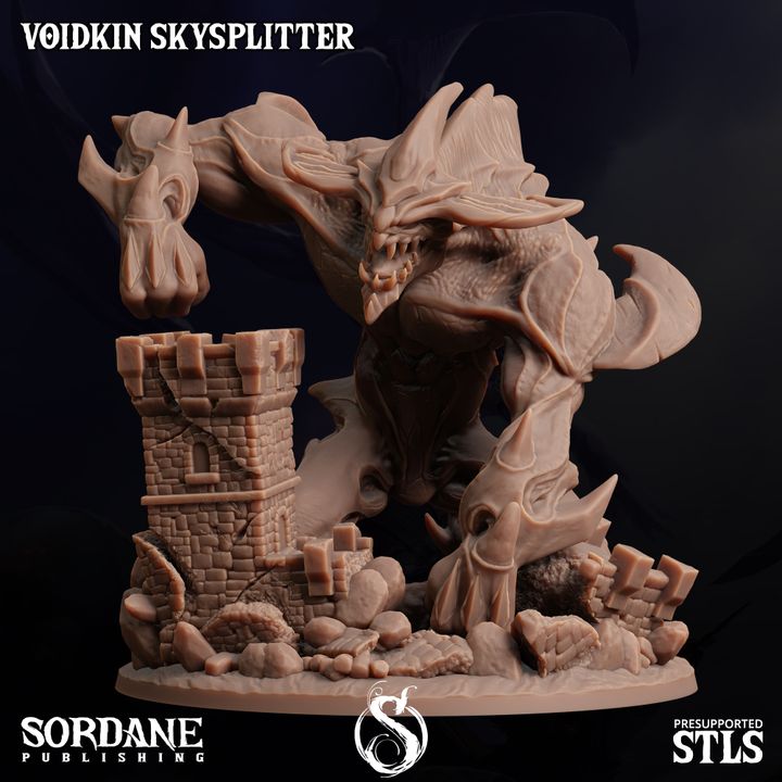 3D Printable Voidkin Skysplitter by Sordane Publishing