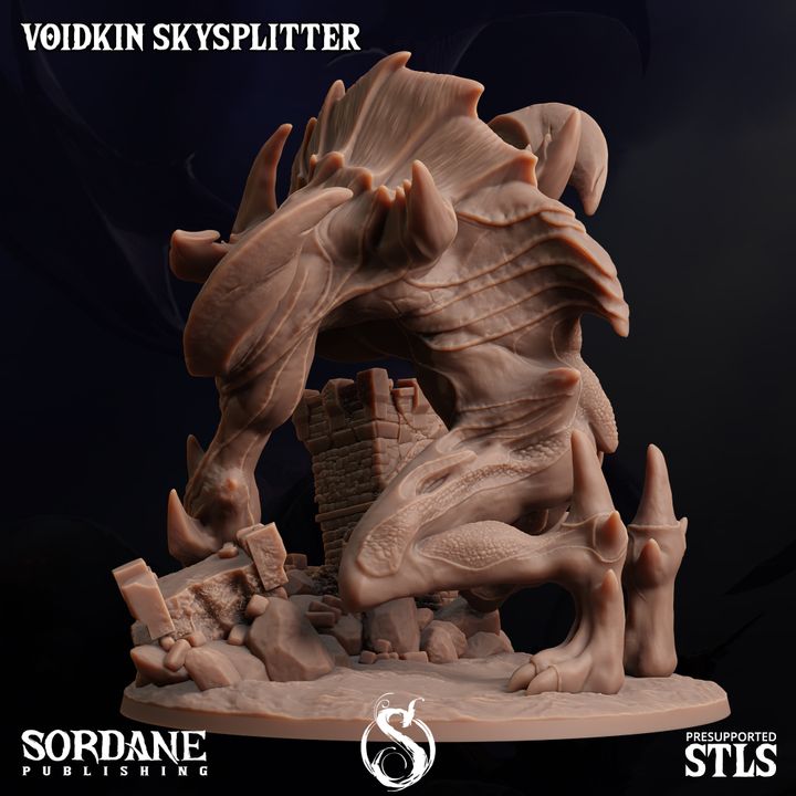 3D Printable Voidkin Skysplitter by Sordane Publishing