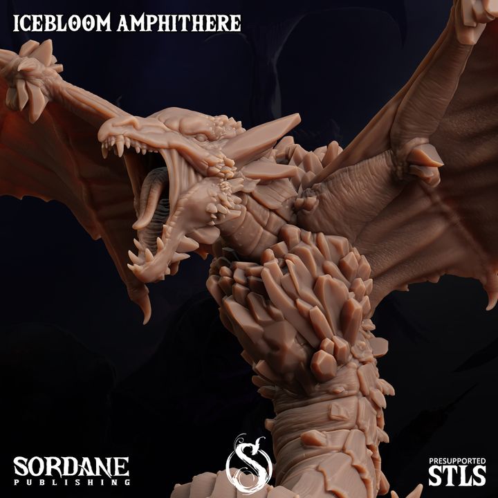 3D Printable Icebloom Amphithere by Sordane Publishing