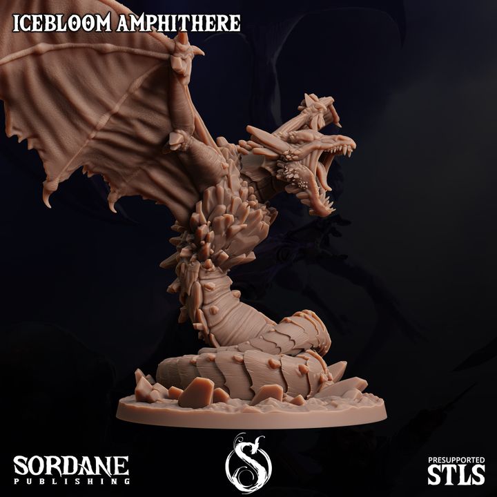 3D Printable Icebloom Amphithere by Sordane Publishing