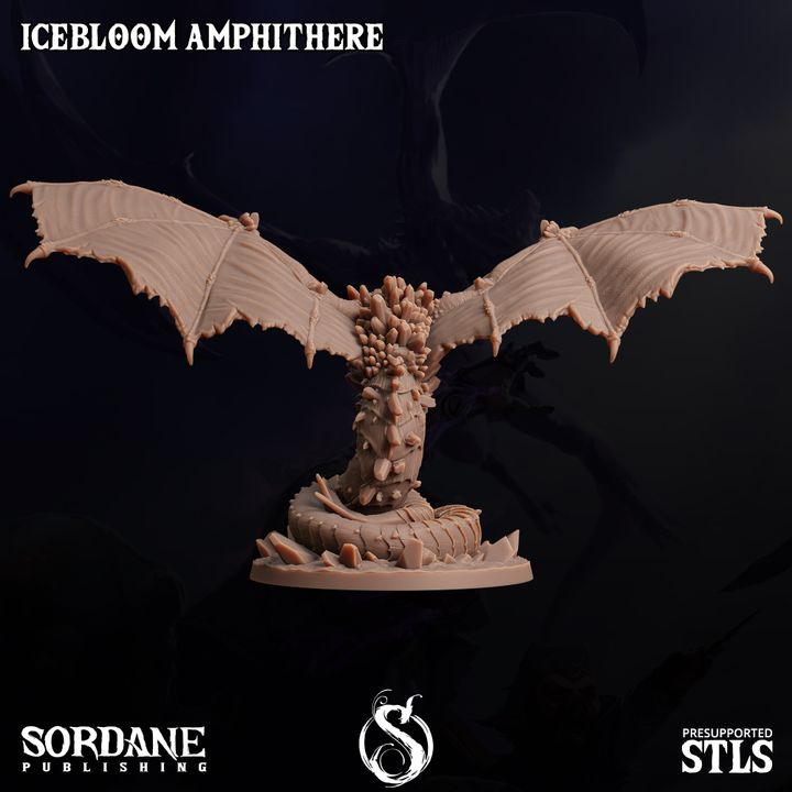 3D Printable Icebloom Amphithere by Sordane Publishing
