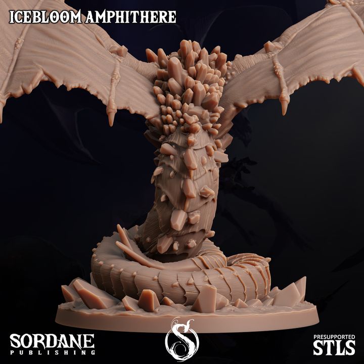3D Printable Icebloom Amphithere by Sordane Publishing