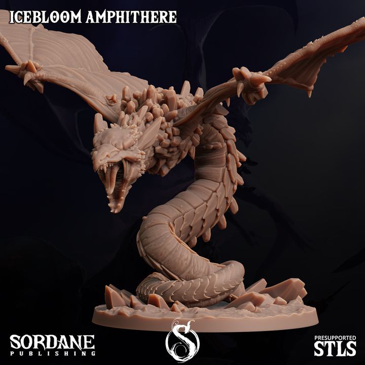 3D Printable Icebloom Amphithere by Sordane Publishing