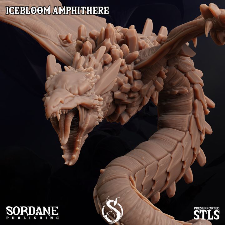 3D Printable Icebloom Amphithere by Sordane Publishing
