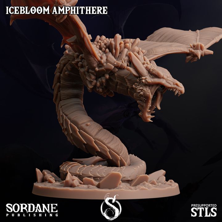 3D Printable Icebloom Amphithere by Sordane Publishing