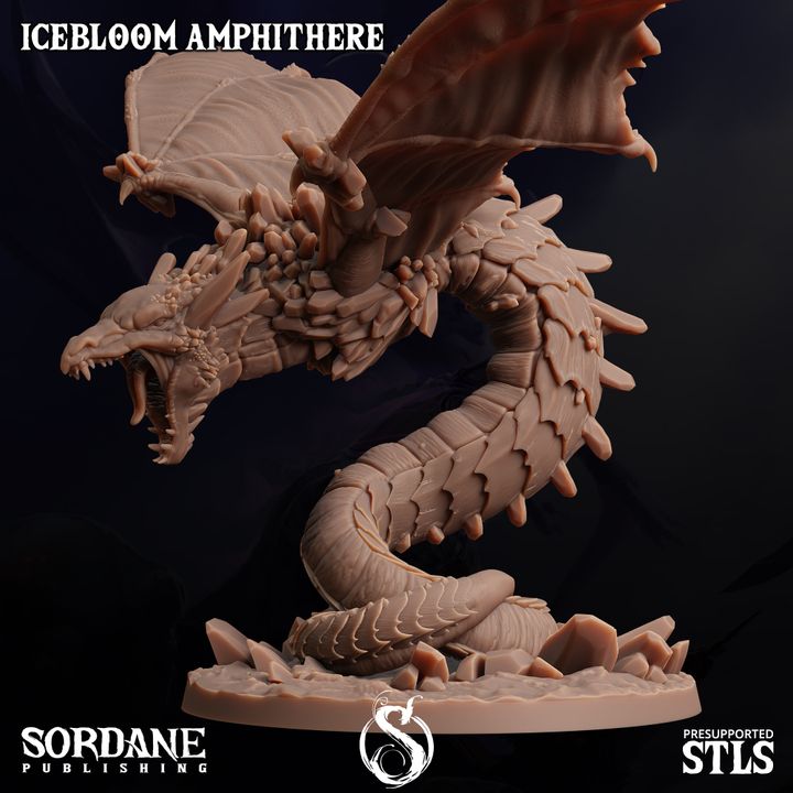 3D Printable Icebloom Amphithere by Sordane Publishing