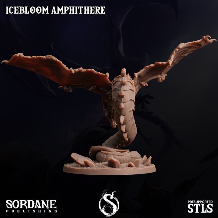 3D Printable Icebloom Amphithere by Sordane Publishing