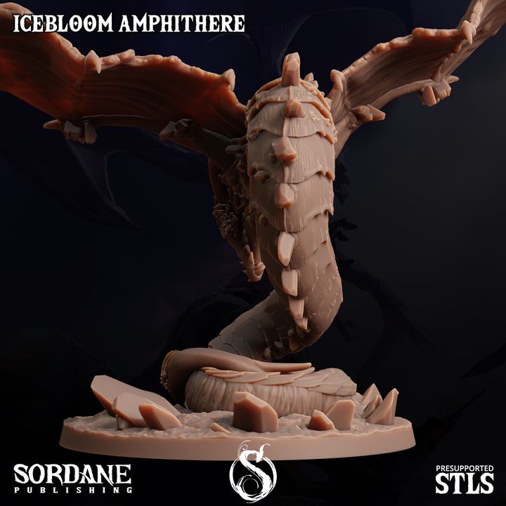 3D Printable Icebloom Amphithere by Sordane Publishing