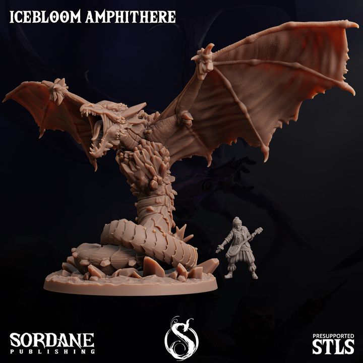 3D Printable Icebloom Amphithere by Sordane Publishing