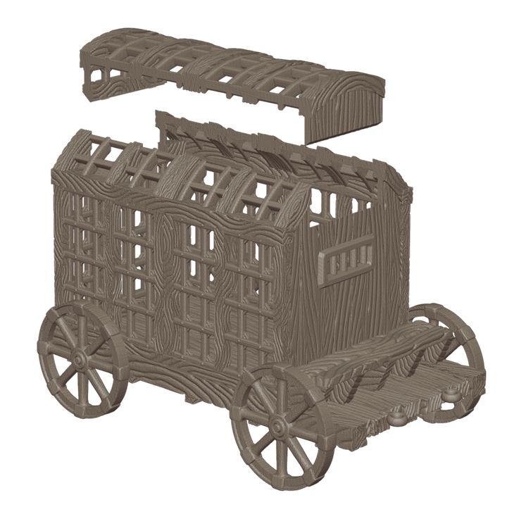 3D Printable Prisoners Wagon by Dani Amengual