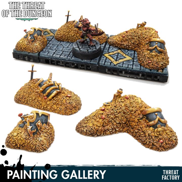 3D Printable Huge modular Dungeon (walls, floors, levels, stairs, traps ...