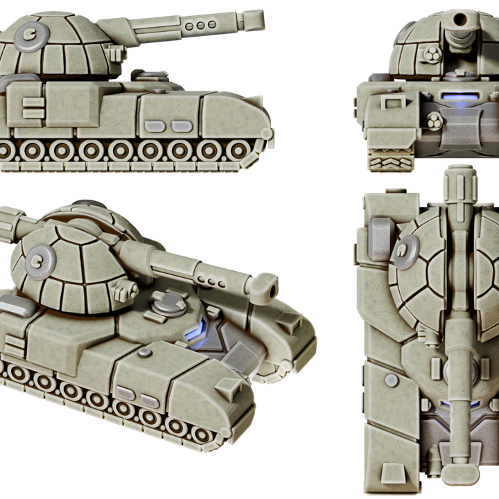 3D Printable Periphery Tough: Budget Heavy Tank by tinnut