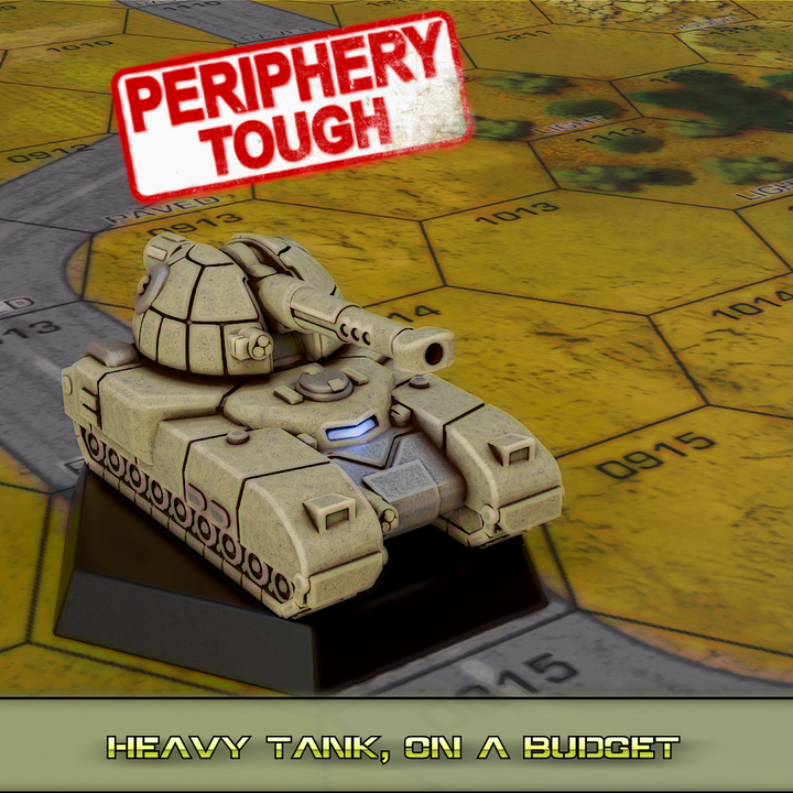 3D Printable Periphery Tough: Budget Heavy Tank by tinnut