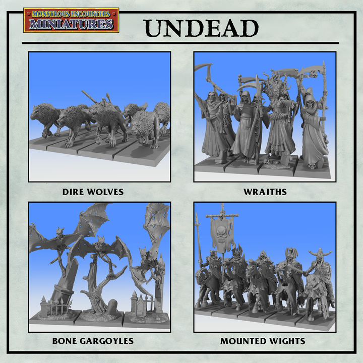3D Printable STARTER ARMY: Undead by Monstrous Encounters