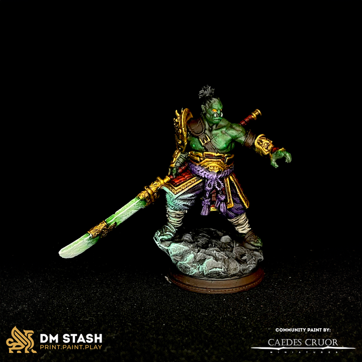 3D Printable Eastern Orc Battlemaster - Bao Long by DM Stash