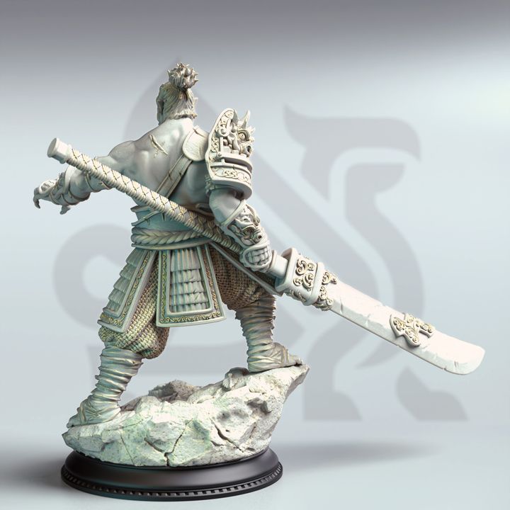 3D Printable Eastern Orc Battlemaster - Bao Long by DM Stash
