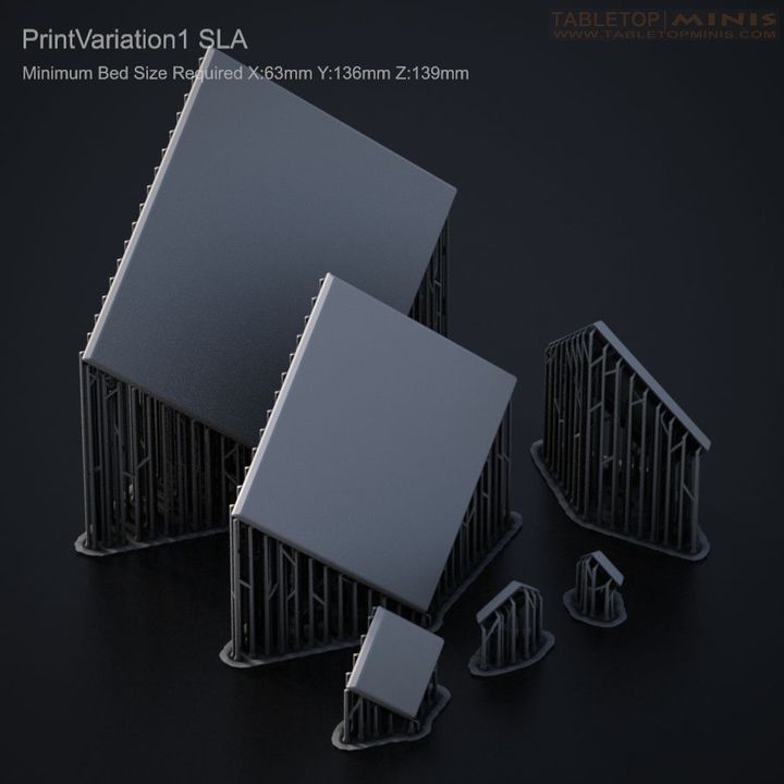 3D Printable Basic Square Base by TableTopMinis