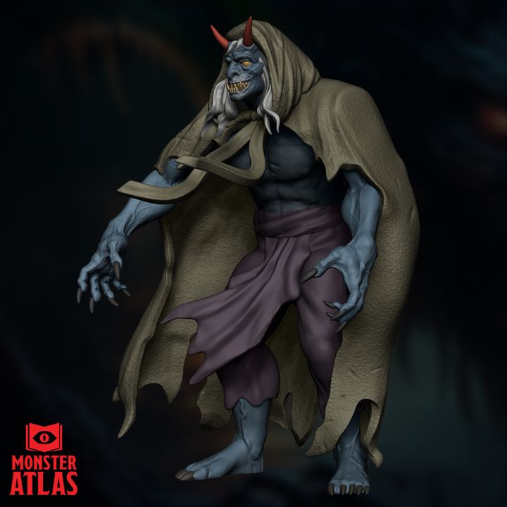 3D Printable Oni Mage by Monster Atlas