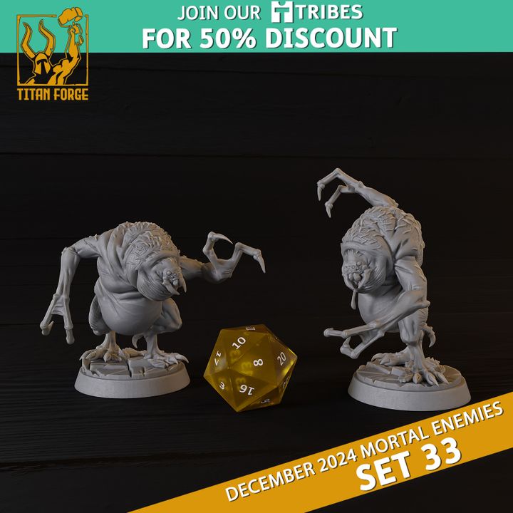 3D Printable RPG - Monsters DnD 5e - Mortal Enemies Set 33 by Titan ...