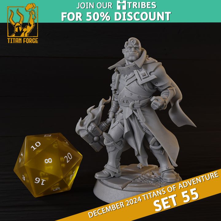 3D Printable RPG - DnD Hero Characters - Titans of Adventure Set 55 by ...