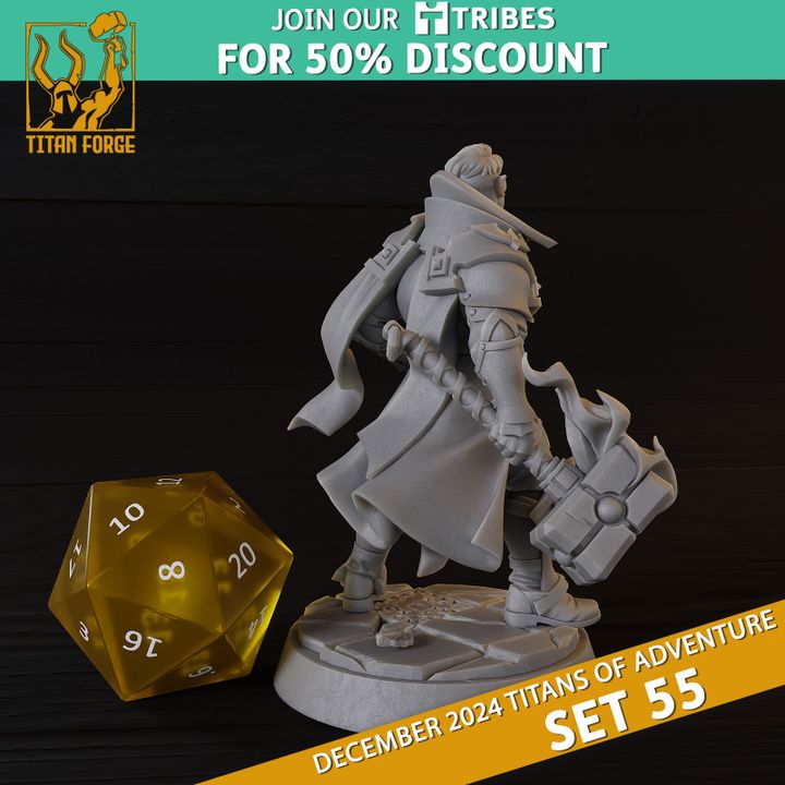 3D Printable RPG - DnD Hero Characters - Titans of Adventure Set 55 by ...