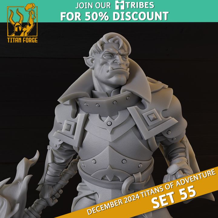 3D Printable RPG - DnD Hero Characters - Titans of Adventure Set 55 by ...