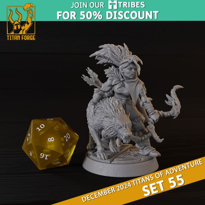 3D Printable RPG - DnD Hero Characters - Titans of Adventure Set 55 by ...