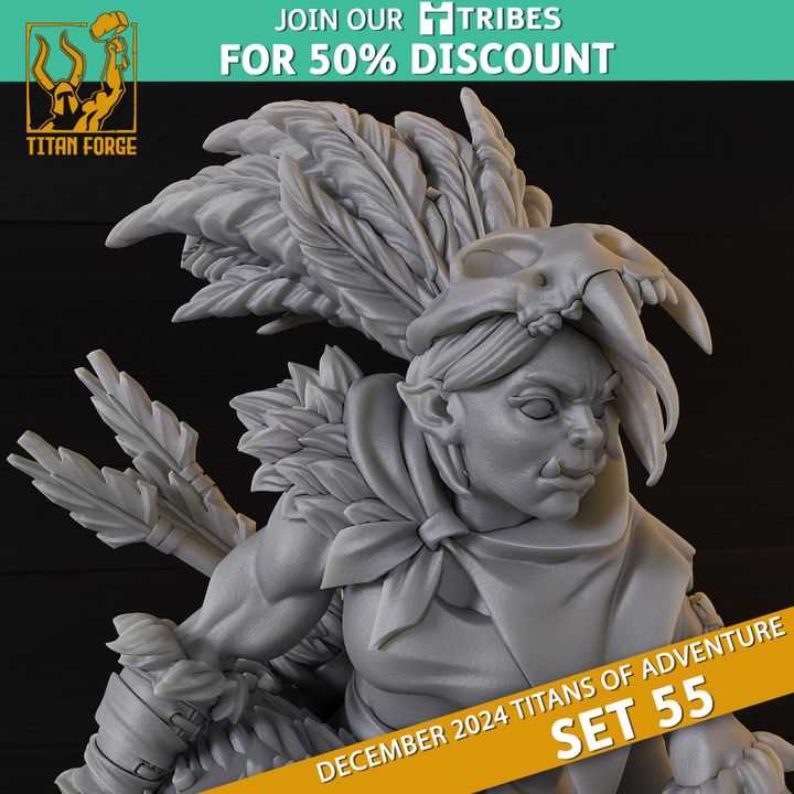 3D Printable RPG - DnD Hero Characters - Titans of Adventure Set 55 by ...