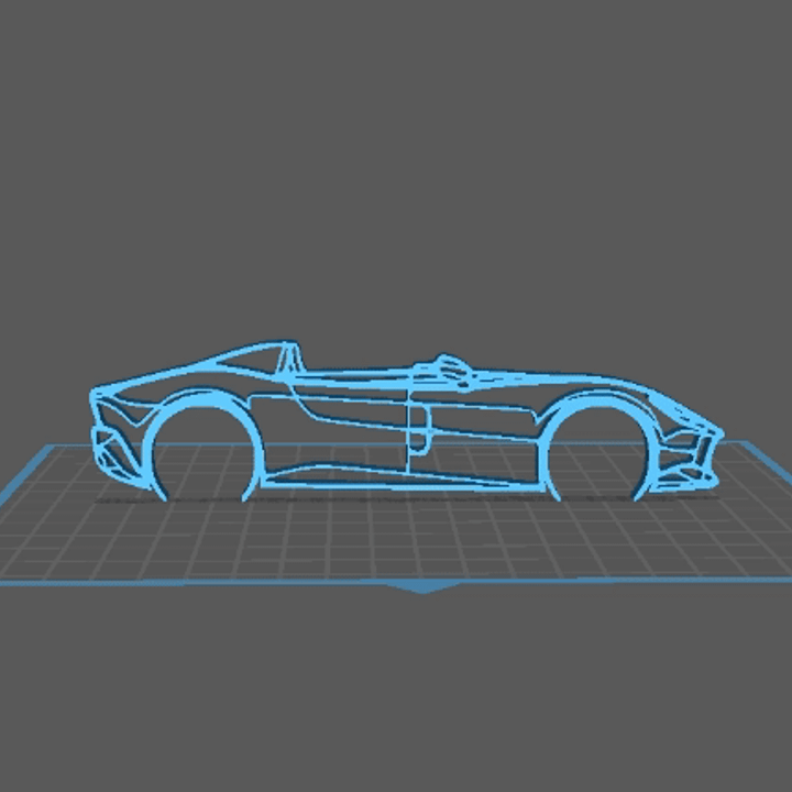 3D Printable Ferrari - Monza by Paul Wust