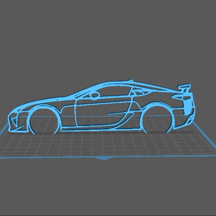 3D Printable Lexus - LFA 2012 by Paul Wust